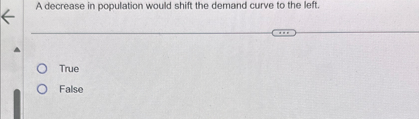 Solved A decrease in population would shift the demand curve | Chegg.com