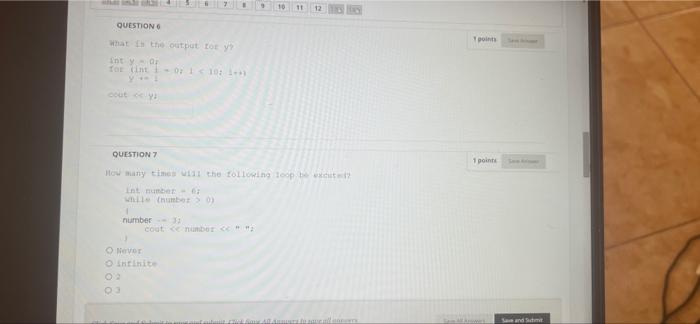 Solved QUESTION 4 The following loop displays for tinti- | Chegg.com
