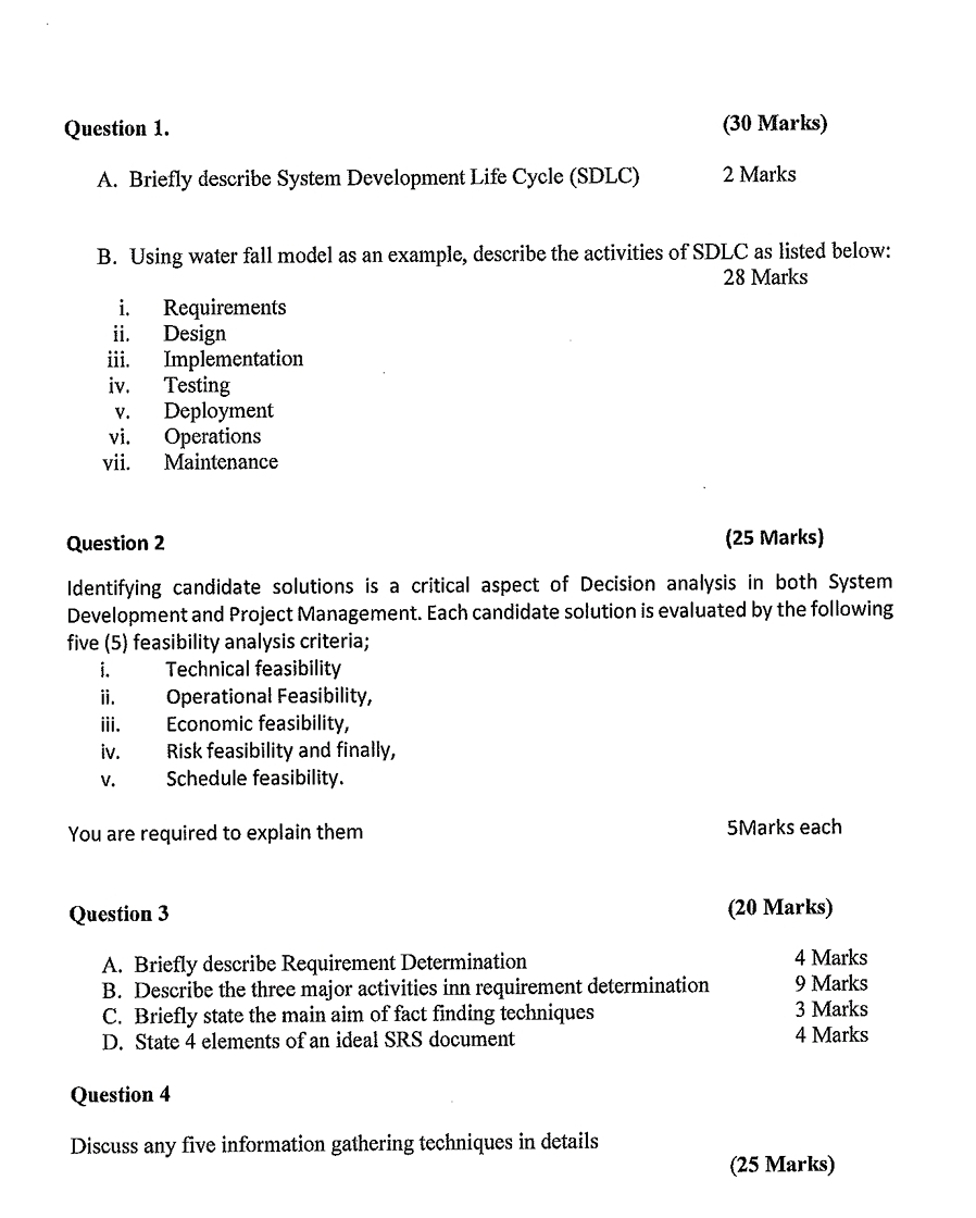 Solved Question 1.(30 ﻿Marks)A. ﻿Briefly describe System | Chegg.com