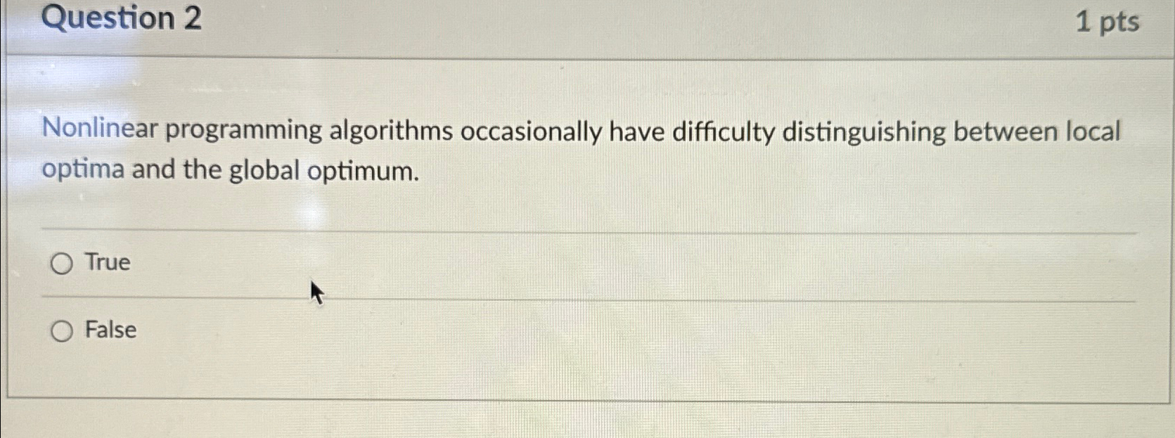 Solved Question 21ptsNonlinear programming algorithms | Chegg.com