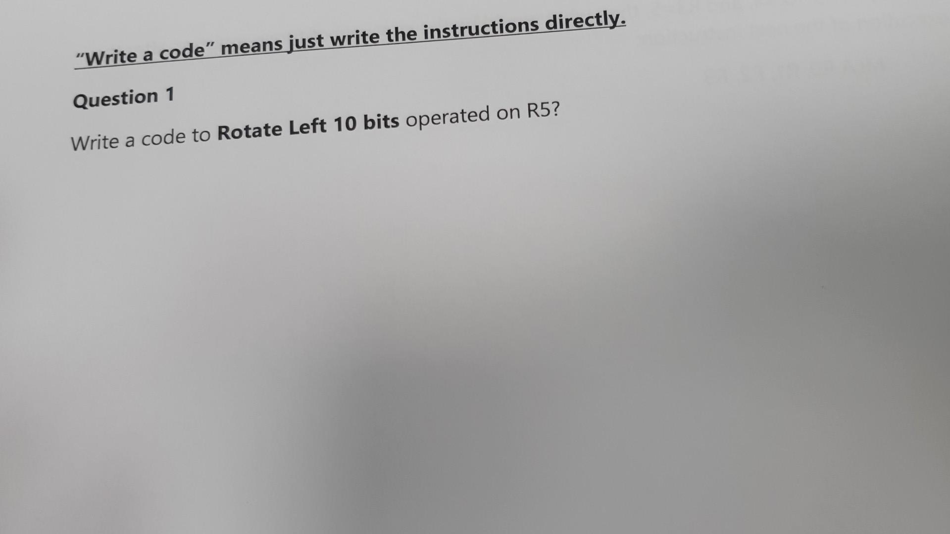 Solved "Write a code" means just write the instructions | Chegg.com