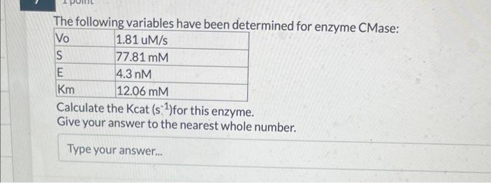 Solved The following variables have been determined for | Chegg.com