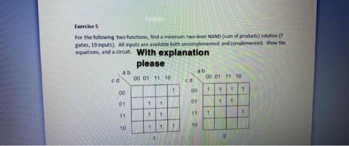 Solved Exercise 5 For the following two functions, find a | Chegg.com