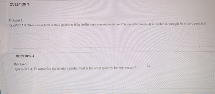 For the entire test, please enter number ONLY. It is | Chegg.com