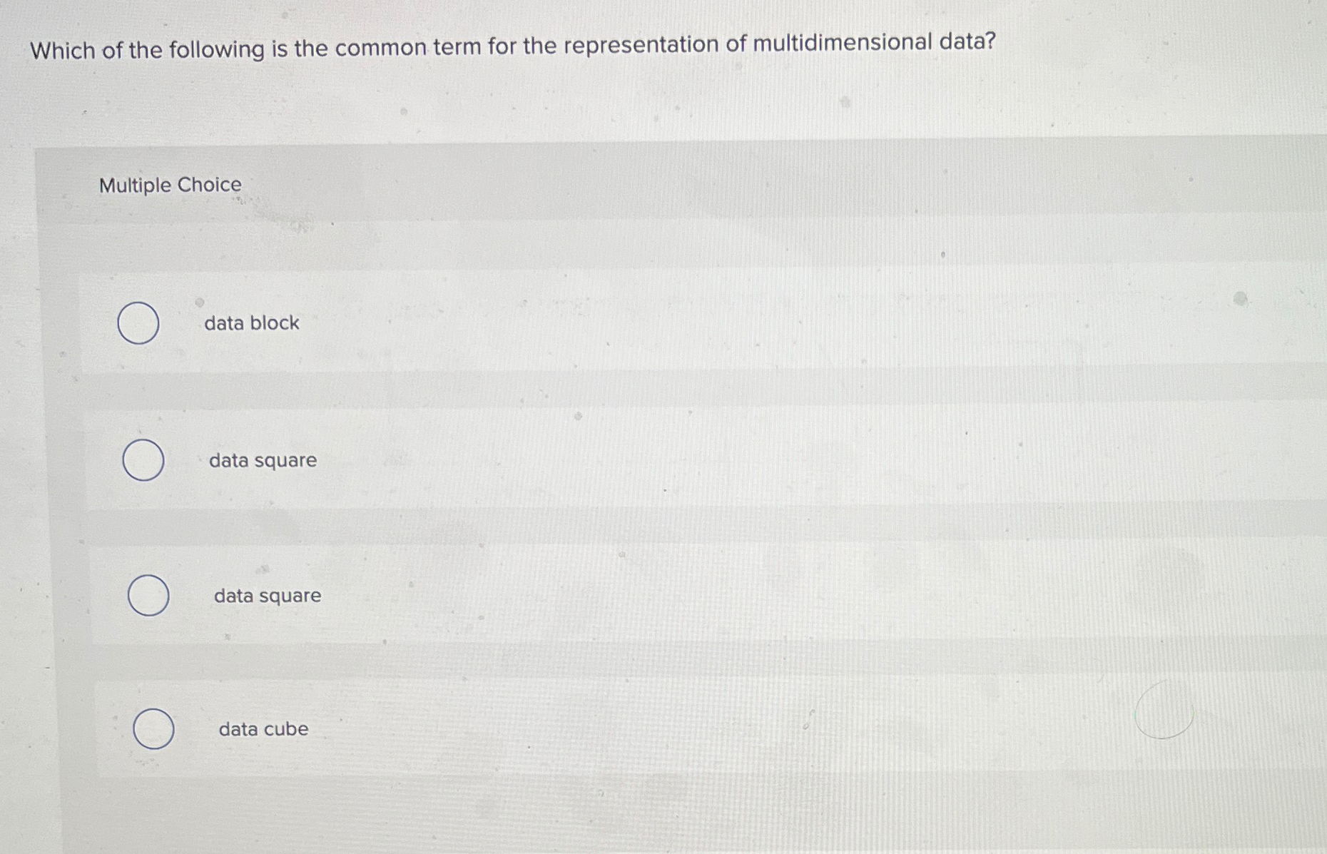 Solved Which of the following is the common term for the | Chegg.com