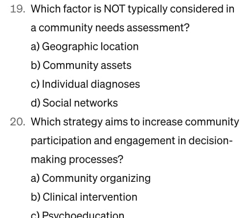 Solved Which factor is NOT typically considered in a | Chegg.com