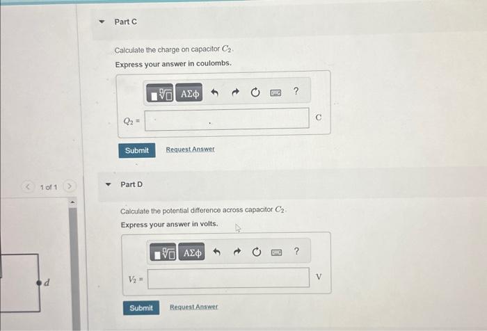 Solved Figure 1 of 1In (Fioure 1), each capacitor has | Chegg.com