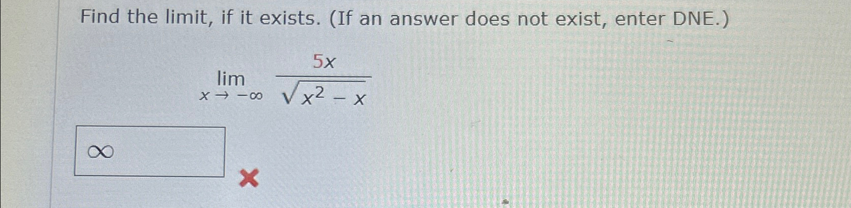 Solved Find the limit, ﻿if it exists. (If an answer does not | Chegg.com