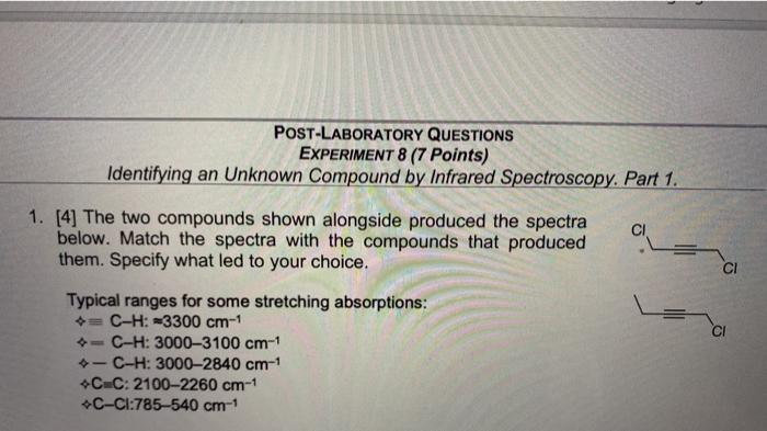 Solved POST-LABORATORY QUESTIONS EXPERIMENT 8 (7 Points) | Chegg.com