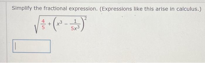 Solved Simplify the fractional expression. (Expressions like | Chegg.com