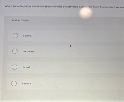 Solved Which term describes communication channels that | Chegg.com
