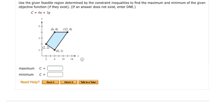 Solved Use the given feasible region determined by the | Chegg.com Solved Use the given feasible region determined by the | Chegg.com