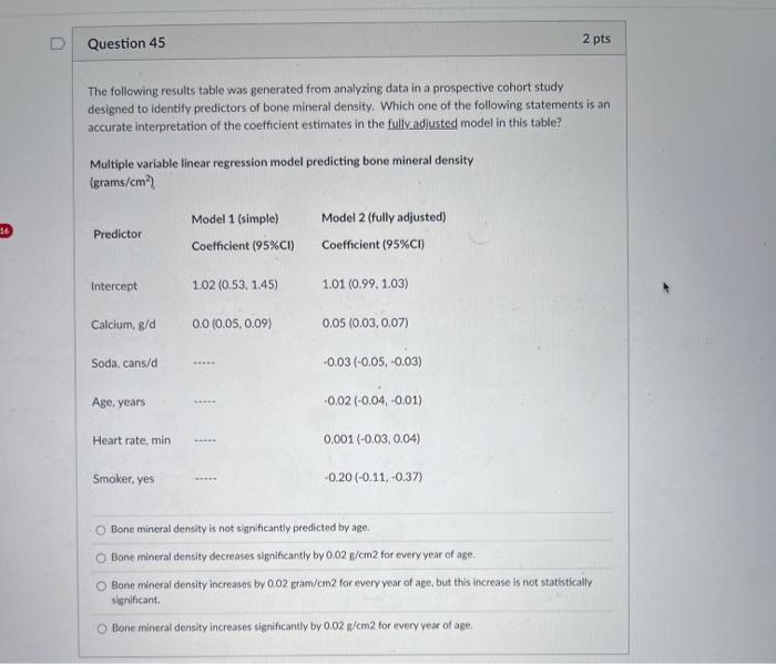 Solved Question 38 2 pts In which of the following scenarios | Chegg.com