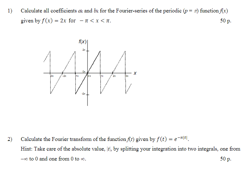 Solved Calculate all coefficients ak and bk for the | Chegg.com Solved Calculate all coefficients ak and bk for the | Chegg.com