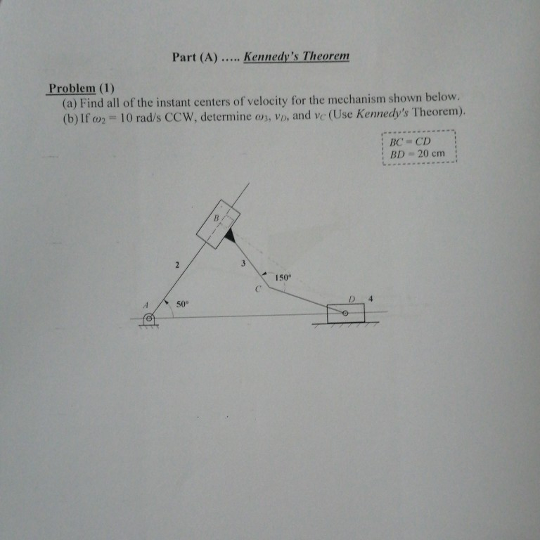 Solved Part (A) ..... Kennedy's Theorem Problem (1) (a) Find | Chegg.com
