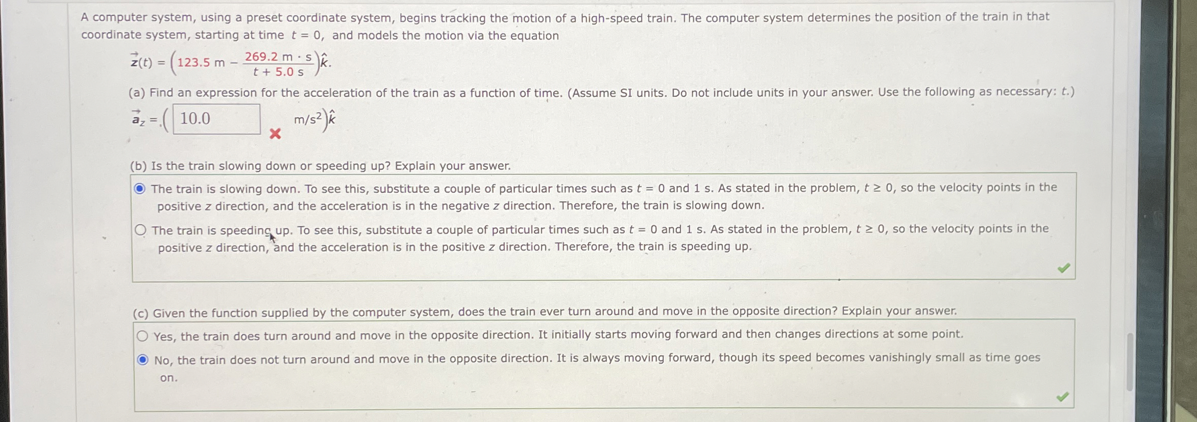 Solved A computer system, using a preset coordinate system, | Chegg.com