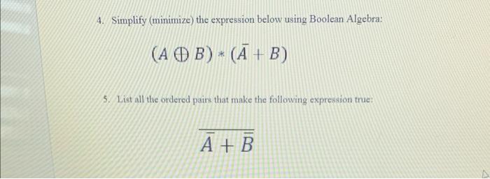 Solved Need major help with answering #4 & #5, please show | Chegg.com