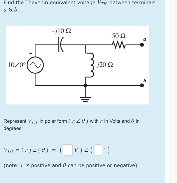 Solved Find the Thevenin equivalent Voltage Vth between | Chegg.com