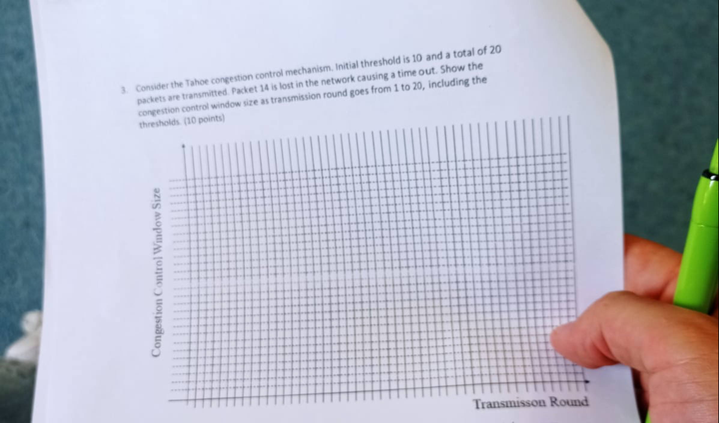 Solved Consider the Tahoe congestion control mechanism. | Chegg.com