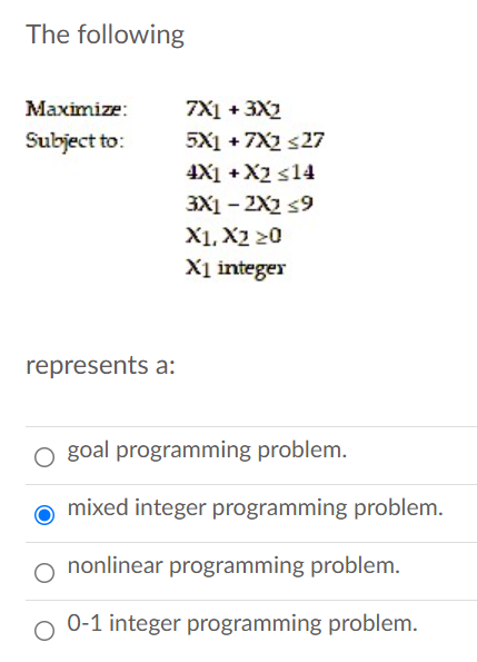 Solved The followingrepresents a:Group of ﻿answer | Chegg.com