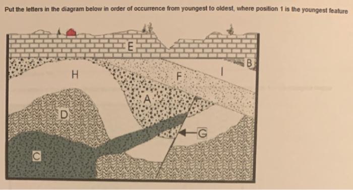 Solved Number the letters in the diagram below in order of | Chegg.com