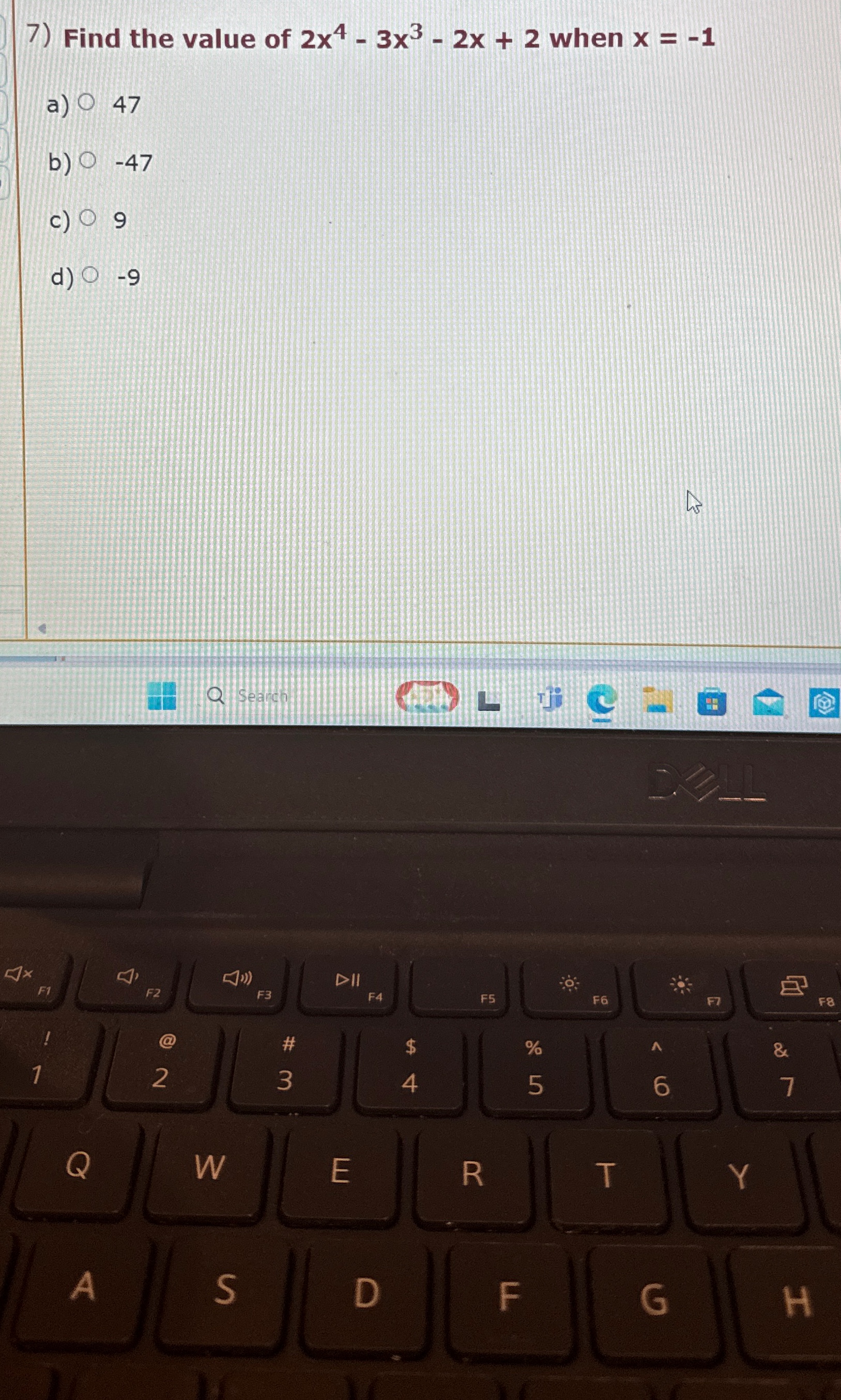 Solved Find the value of 2x4-3x3-2x+2 ﻿when | Chegg.com