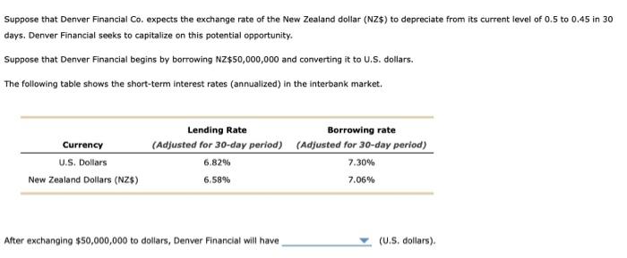Solved 6. Cross exchange rate movements Suppose that one | Chegg.com