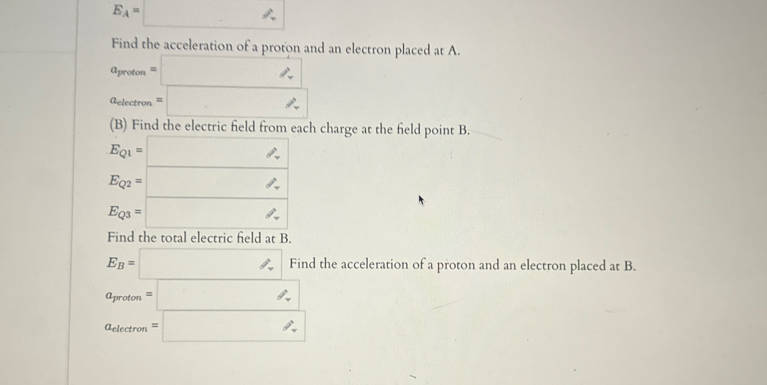 1D Electric Fields from point chargesMicresoft Teams | Chegg.com