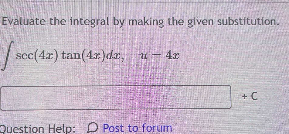 Solved Evaluate the integral by making the given | Chegg.com