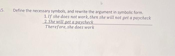 Solved Define the necessary symbols, and rewrite the | Chegg.com