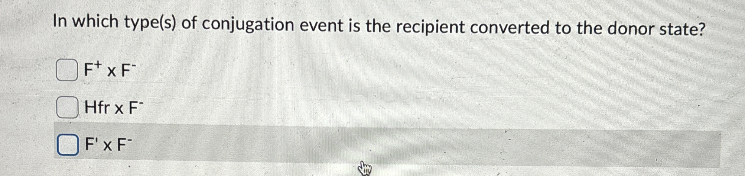 Solved In which type(s) ﻿of conjugation event is the | Chegg.com