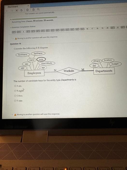 Solved Considet the following E-R diagratn The number of | Chegg.com Solved Considet the following E-R diagratn The number of | Chegg.com