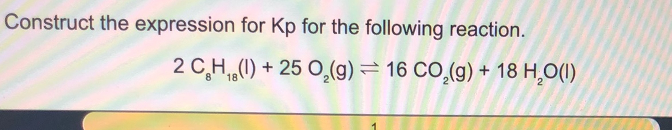 Solved Construct the expression for Kp ﻿for the following | Chegg.com