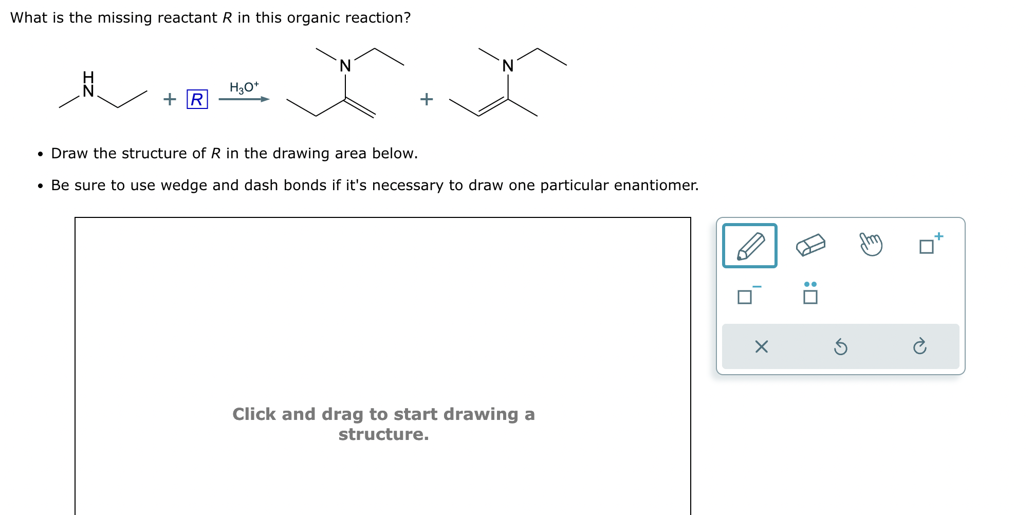 Solved What is the missing reactant R ﻿in this organic | Chegg.com