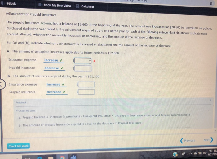 Solved eBook Calculator Show Me How Video Adjustment for | Chegg.com