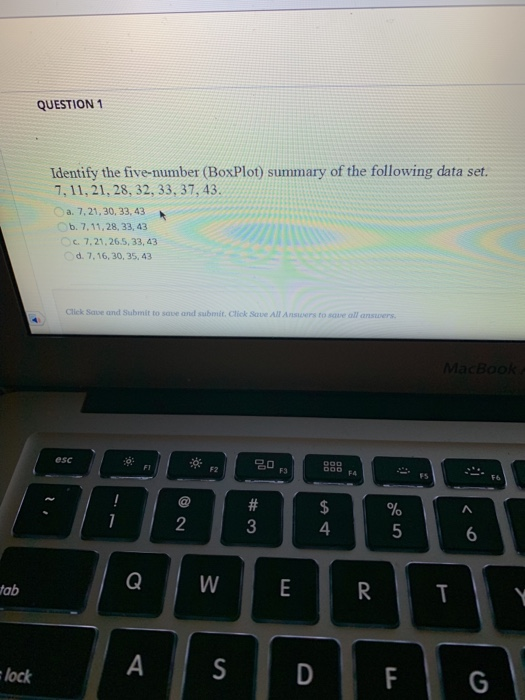 Solved QUESTION 1 Identify the five-number (BoxPlot) summary | Chegg.com