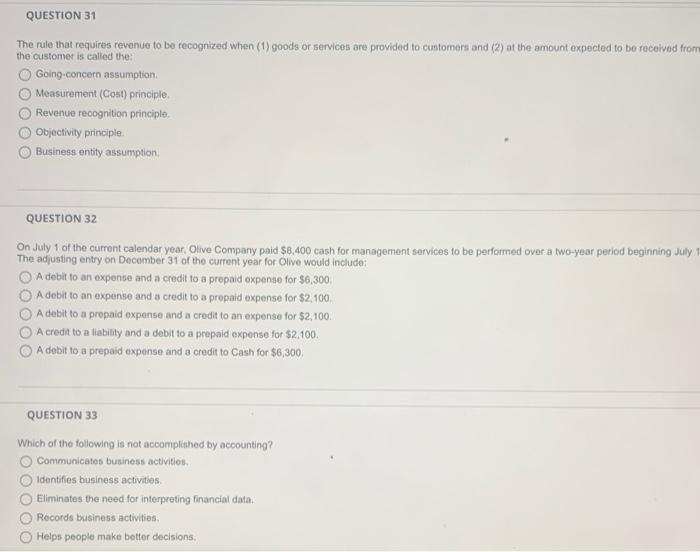 Solved The rule that requires revenue to be recognized when | Chegg.com