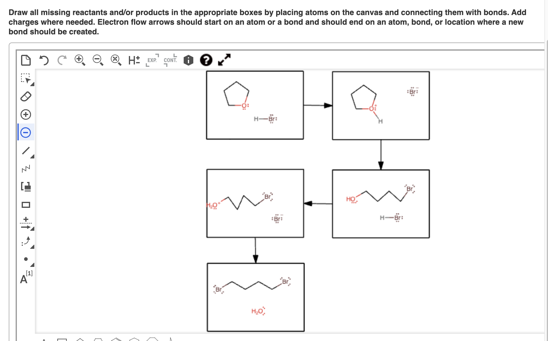 Draw all missing reactants and/or products in the | Chegg.com