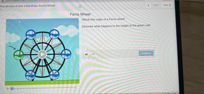 Imagine you are on a ferris wheel with a 30 foot | Chegg.com