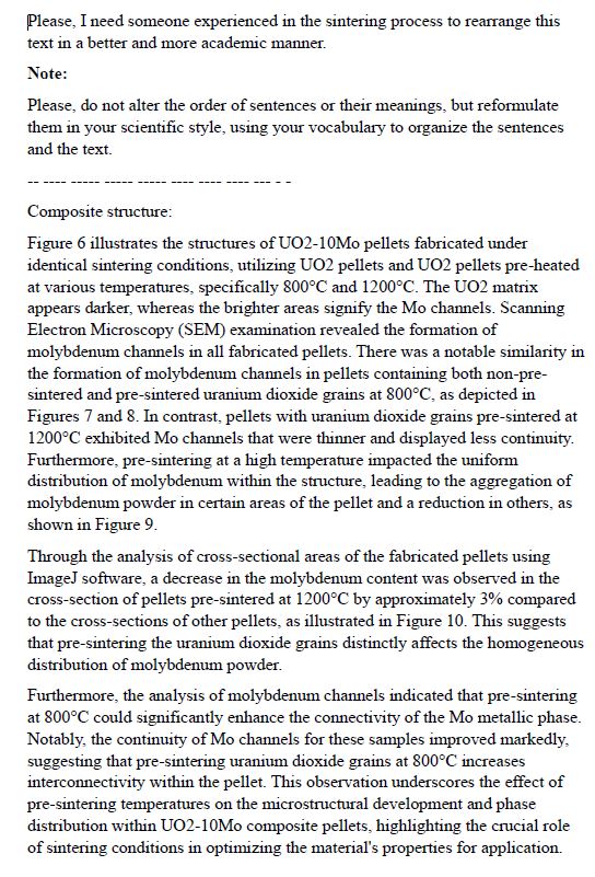 Solved Please, I need someone experienced in the sintering | Chegg.com