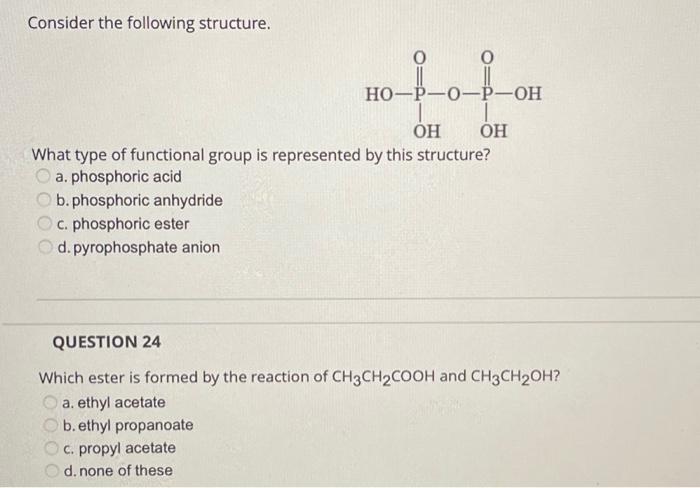 Solved Consider the following structure. What type of | Chegg.com