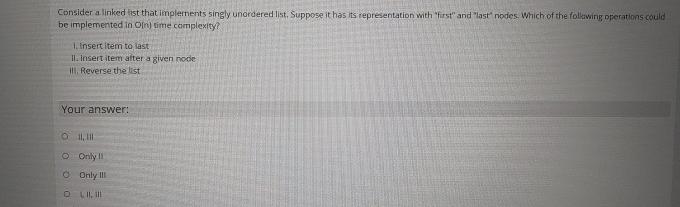 Solved Consider a linked ist that implements singly | Chegg.com
