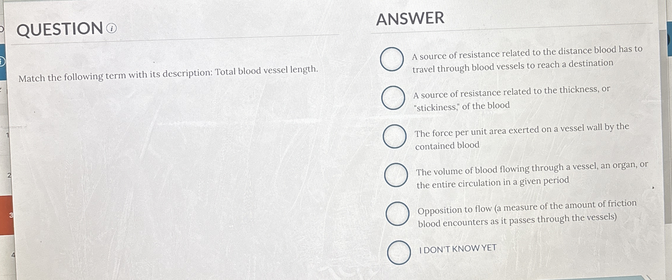 Solved QUESTIONANSWERMatch the following term with its | Chegg.com