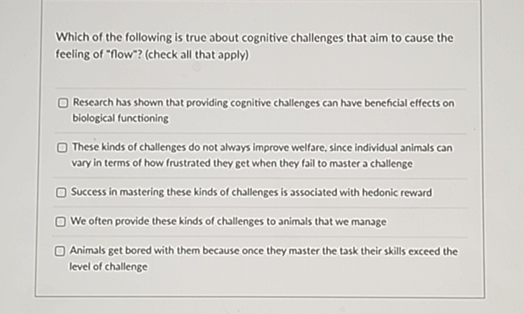 Solved Which of the following is true about cognitive | Chegg.com