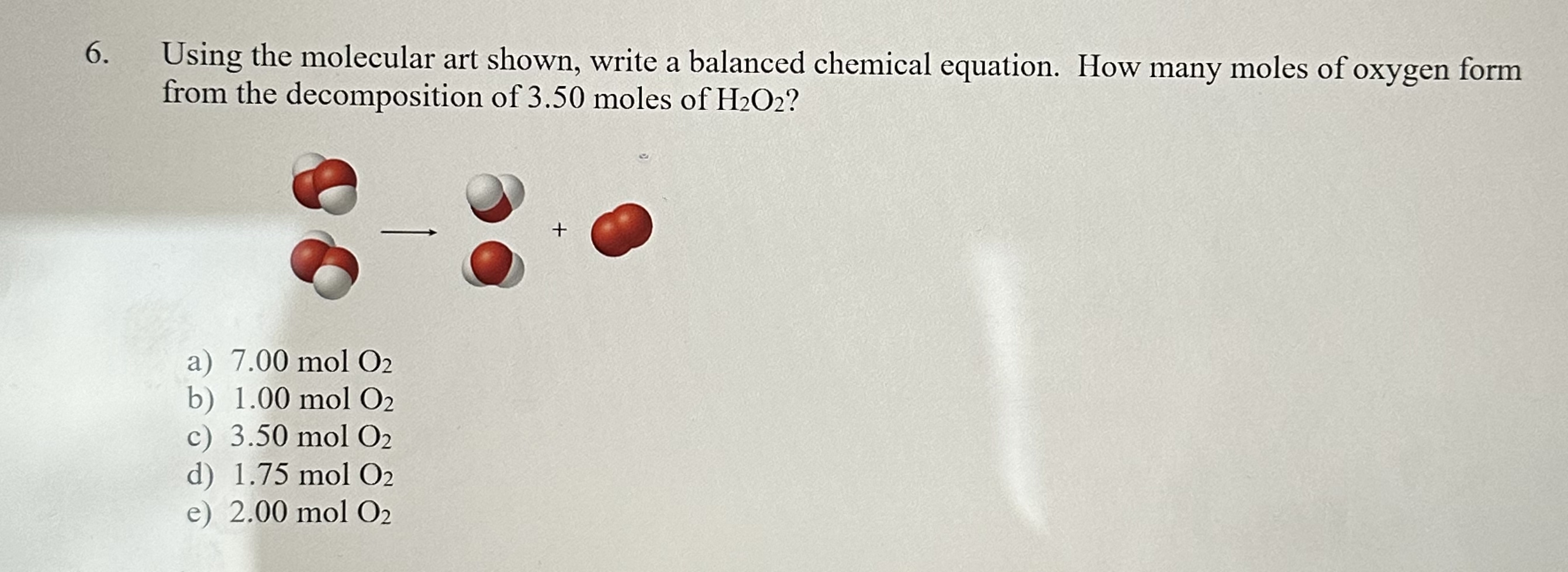 Solved Using the molecular art shown, write a balanced | Chegg.com