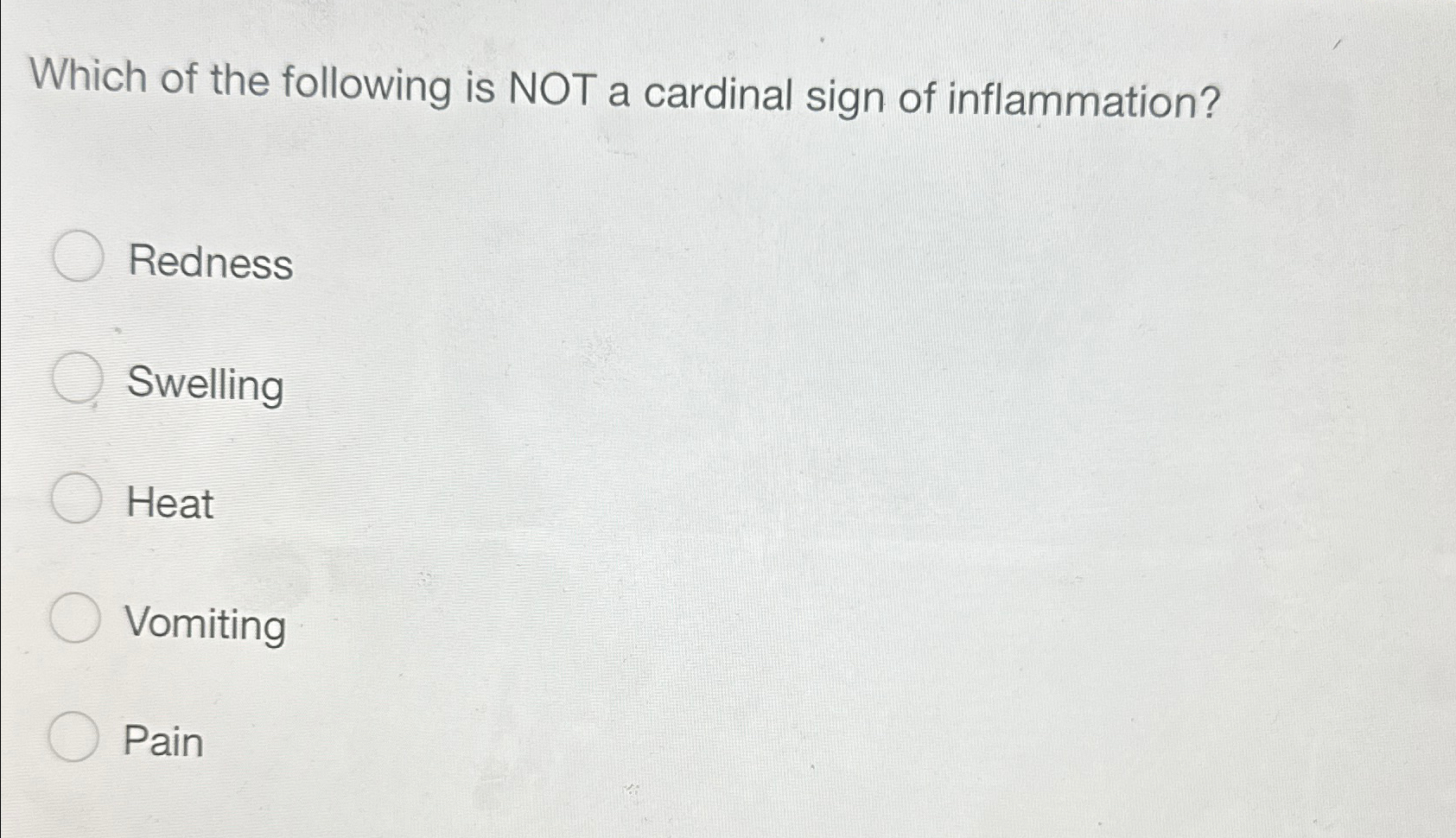 Solved Which of the following is NOT a cardinal sign of | Chegg.com