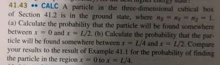 Solved 41.43 •• ﻿CALC A particle in the three-dimensional | Chegg.com