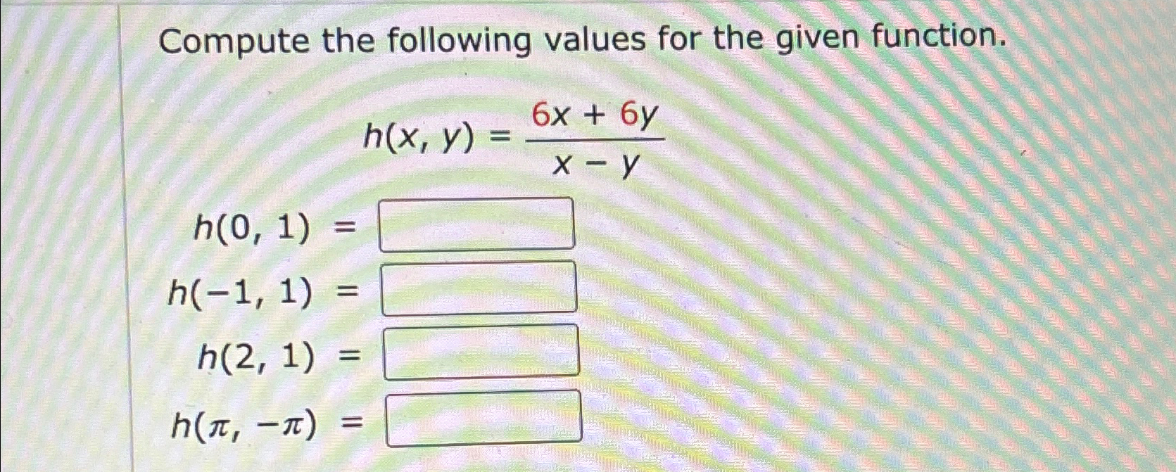 Solved Compute the following values for the given | Chegg.com