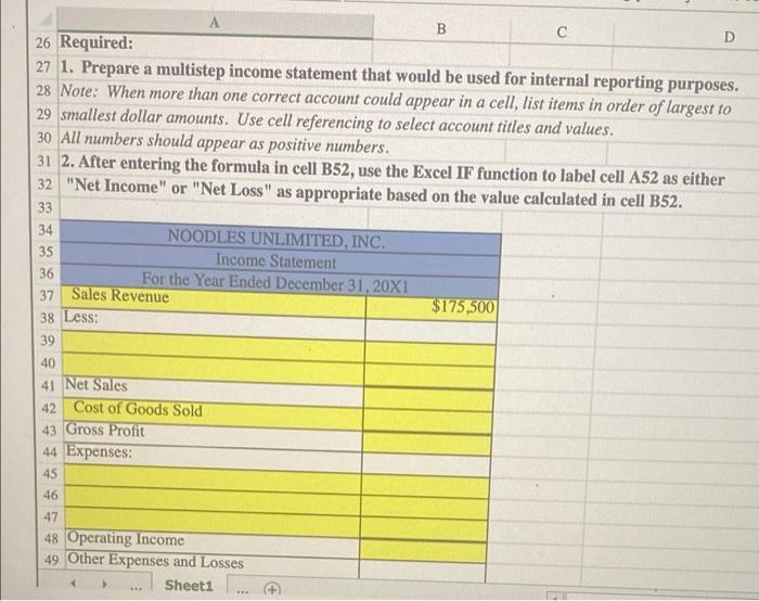 solved-preparing-a-multi-step-income-statement-using-excel-s-chegg