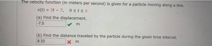 Solved The Acceleration Function In M S2 And The Initial